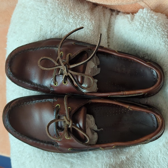 Sebago Docksides | Shoes | Sebago Brown Leather Docksider Boat Shoes ...